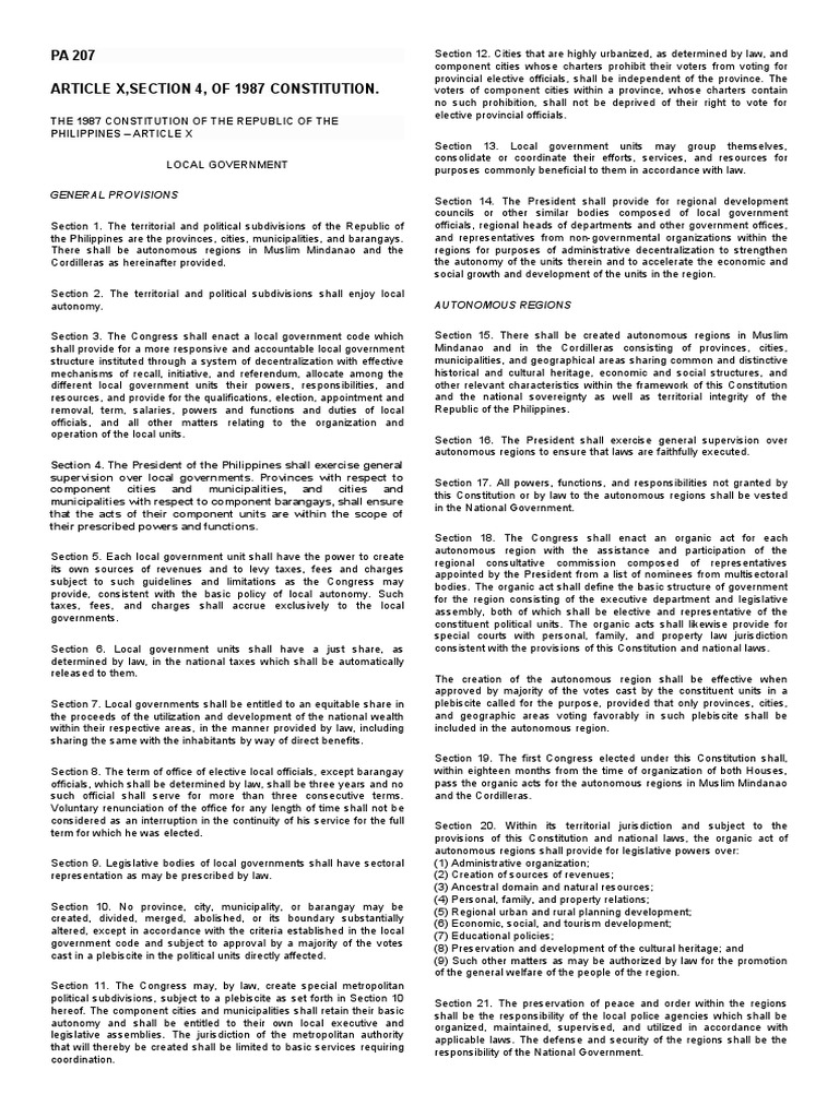 Pa 207 Pointers | PDF | Governance | Government