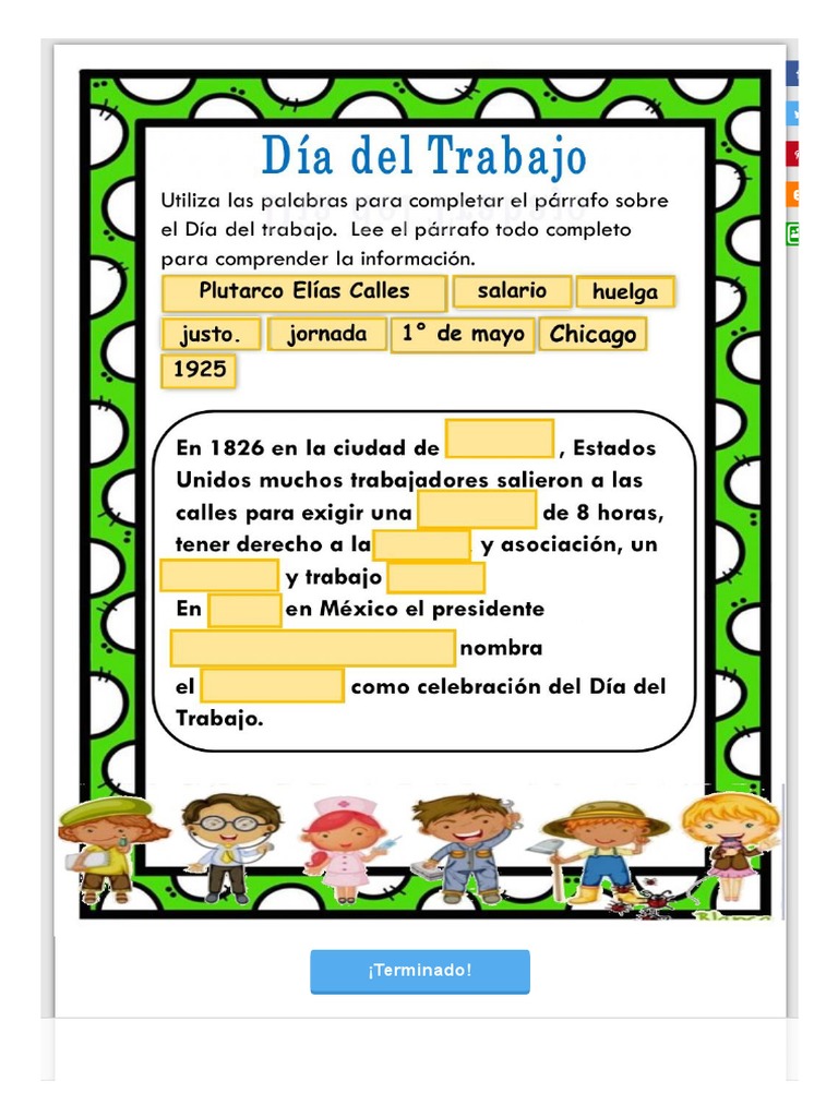 Actividades para el Día del Trabajo | PDF
