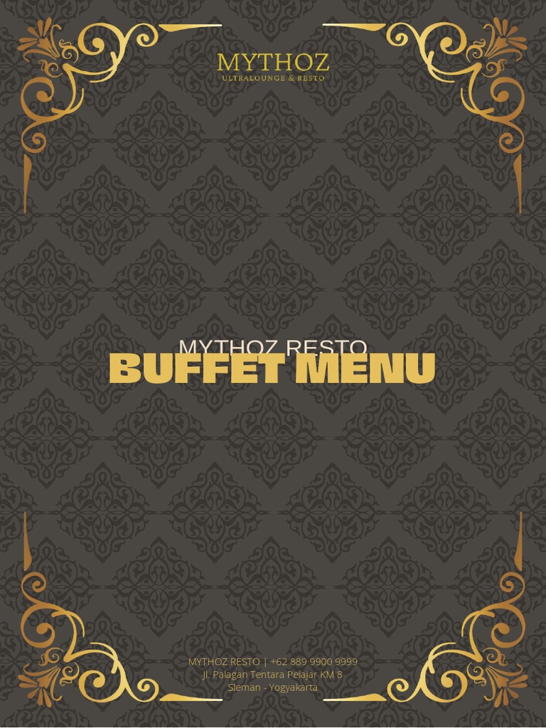 Mythoz Resto - Buffet Menu Mei | PDF | Hors D'oeuvre | Food And Drink