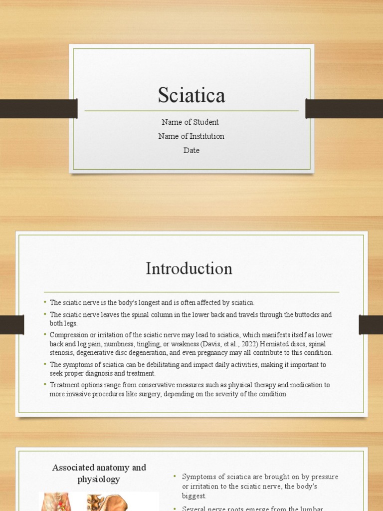 Sciatica | PDF | Causes Of Death | Clinical Medicine