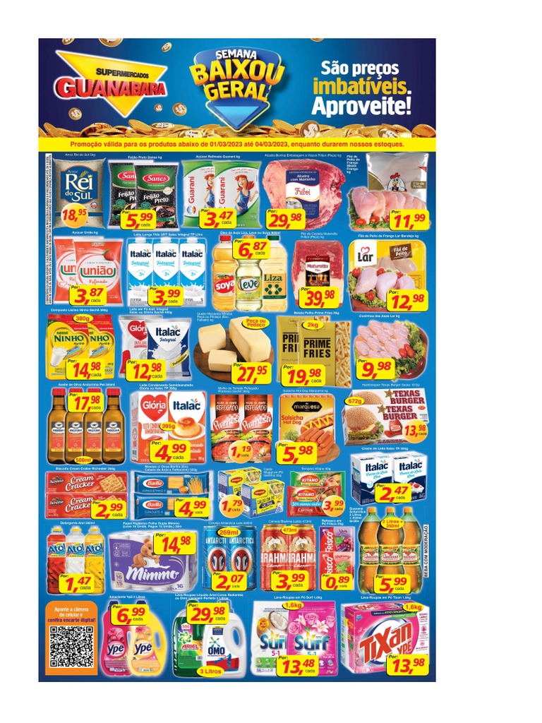 Supermercados Guanabara - Encarte 01 A 04 03 2023 - 2023-02-28 | PDF Supermercados Guanabara - Encarte 01 A 04 03 2023 - 2023-02-28 | PDF