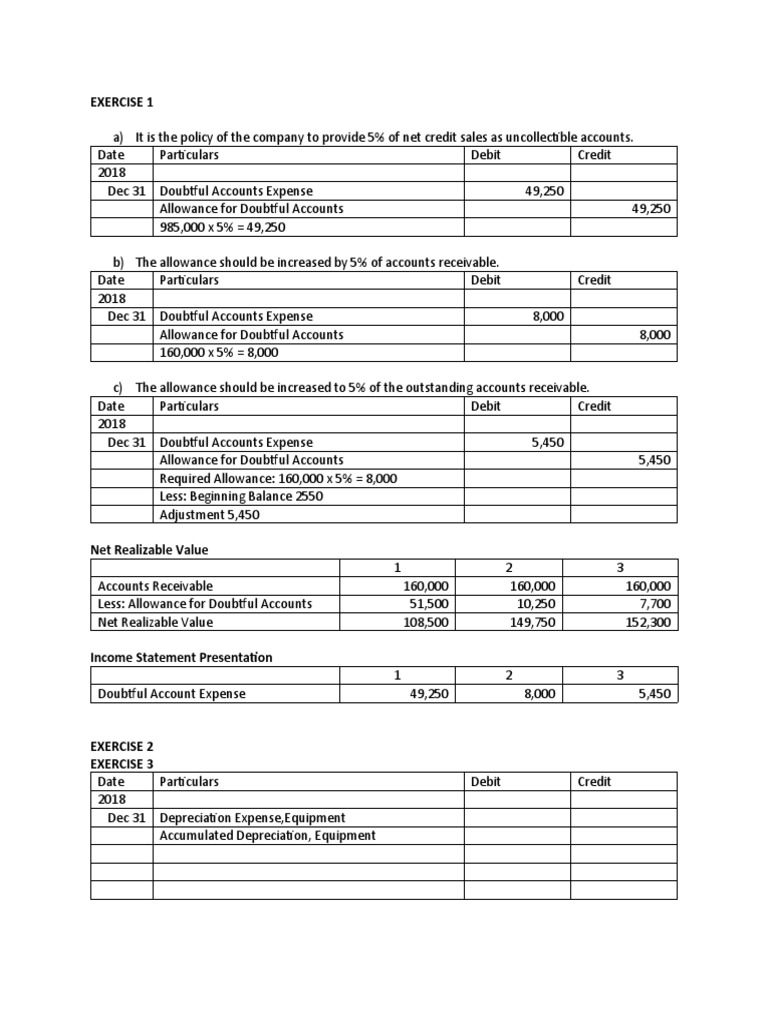 Assignment - FAR - Exercise 1,4,5 | PDF | Debits And Credits | Expense Assignment - FAR - Exercise 1,4,5 | PDF | Debits And Credits | Expense