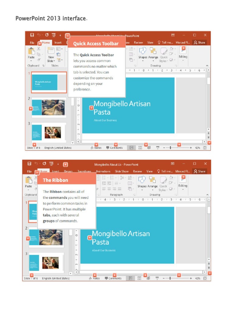 A Visual Guide to the Key Features and Functions of the PowerPoint 2013 ...