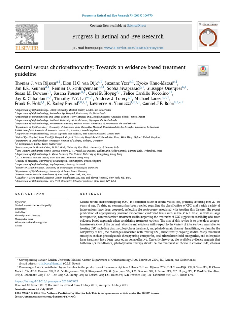 Progress in Retinal and Eye Research: Contents Lists Available at | PDF ...