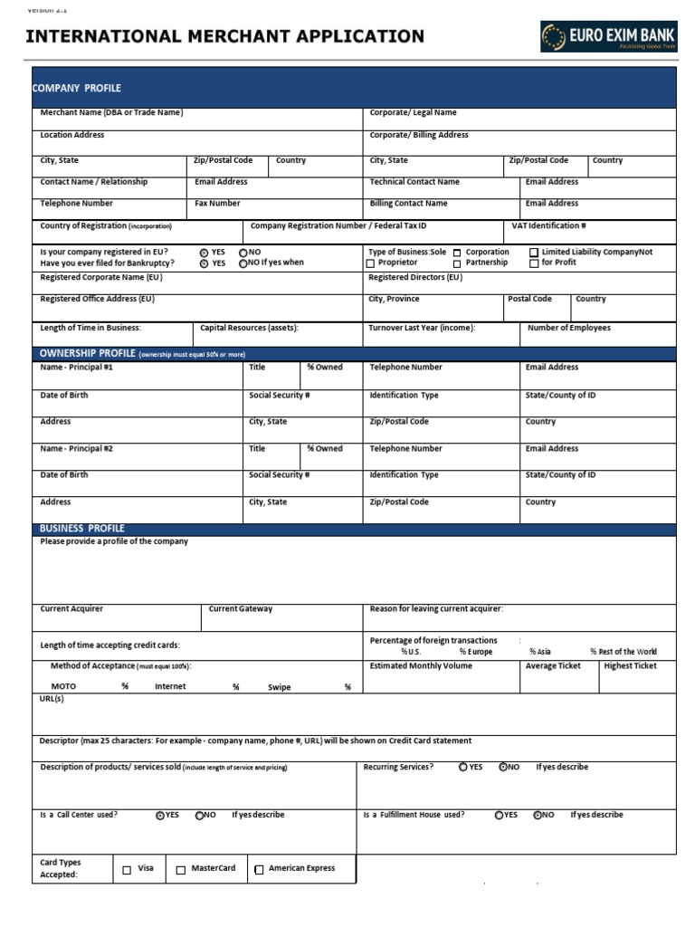 COMPANY PROFILE MERCHANT | PDF | Payment Card Industry Data Security ...