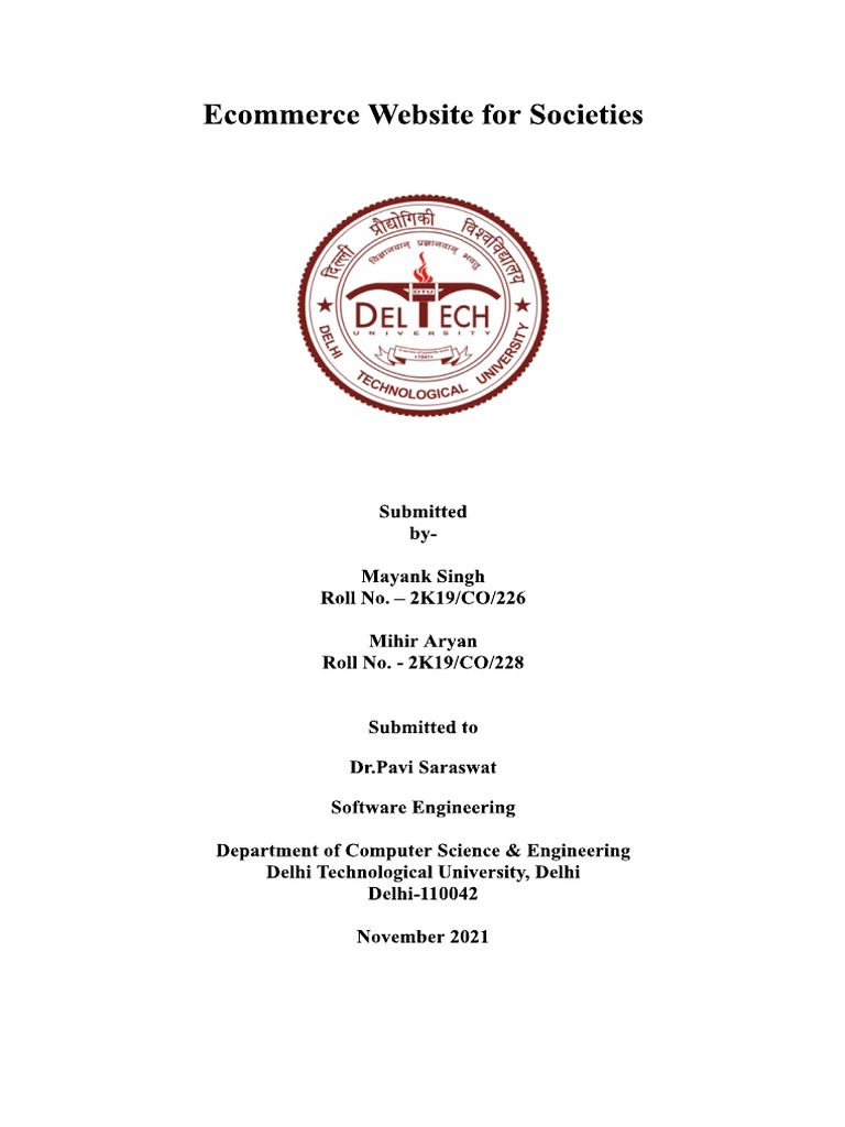 SE Project Report | PDF