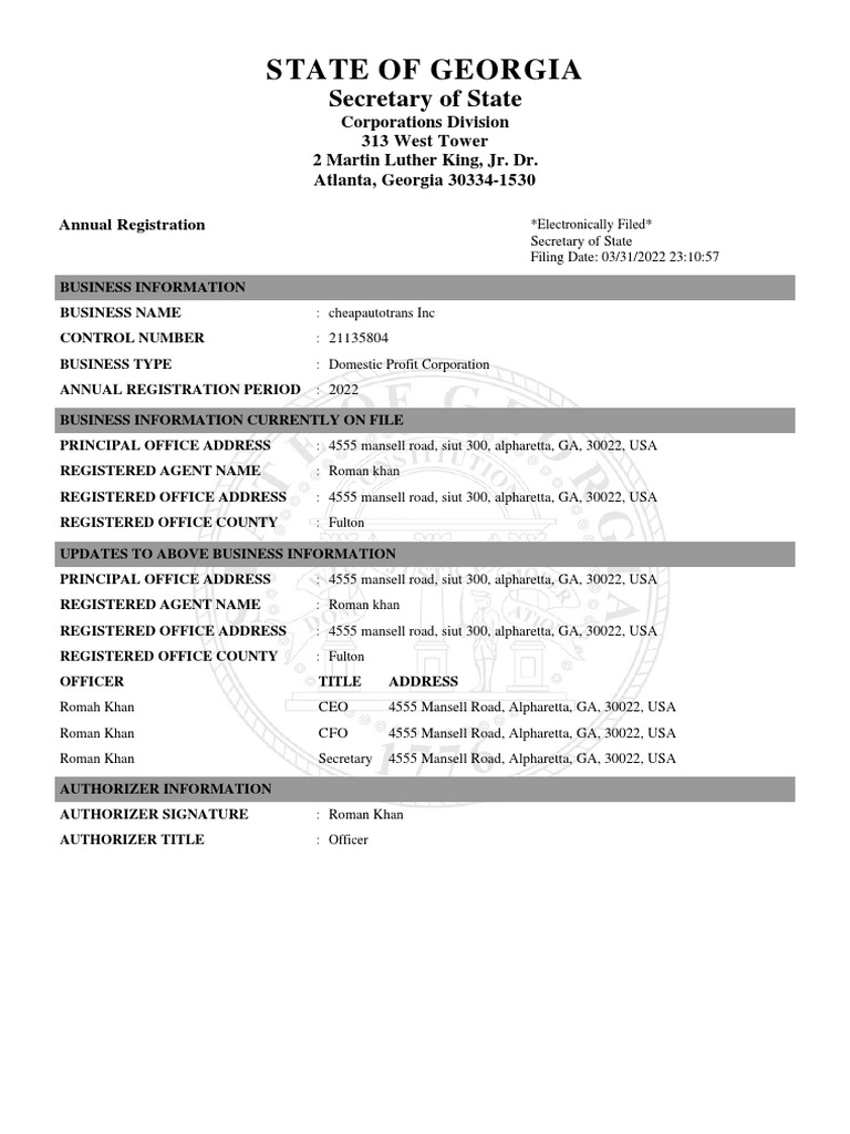 State of Georgia | PDF