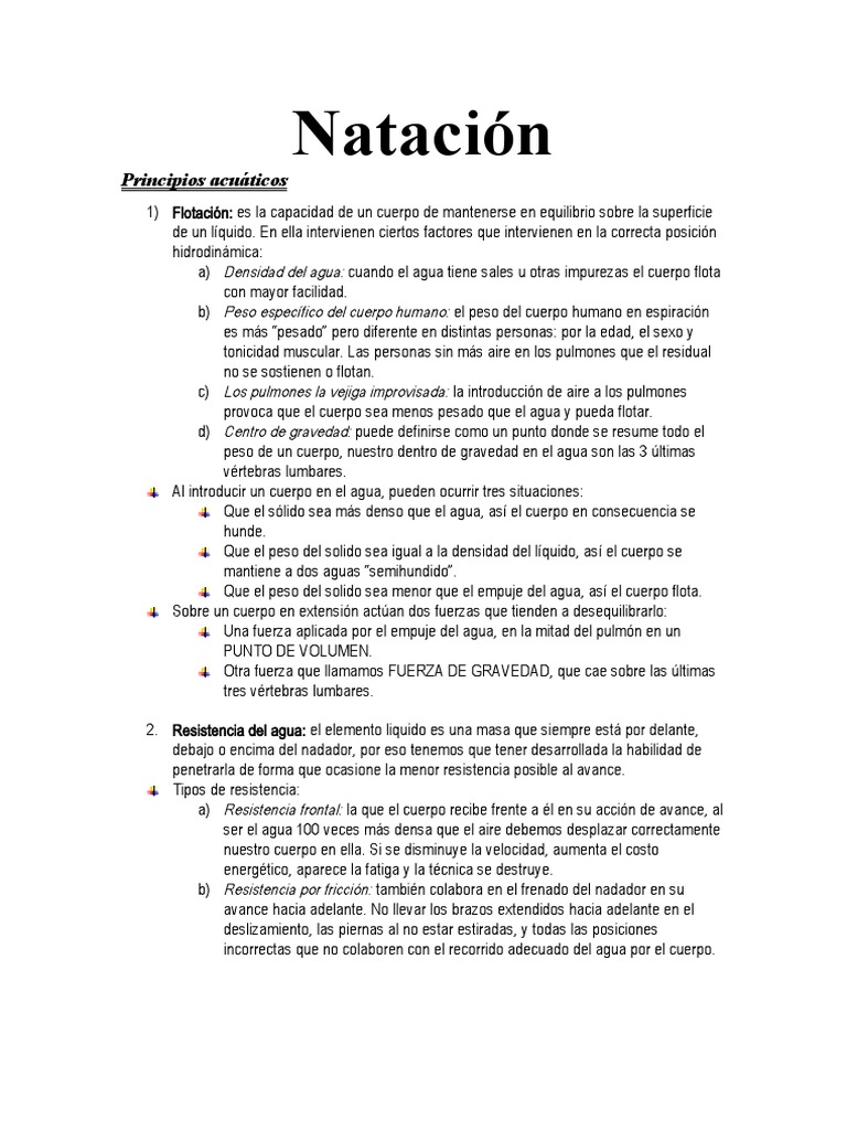 Técnicas de Natación y Estilos | PDF | Salud y bienestar