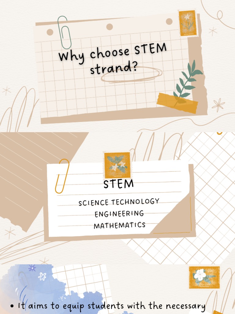 Why Choose STEM Strand | PDF | Career & Growth | Art