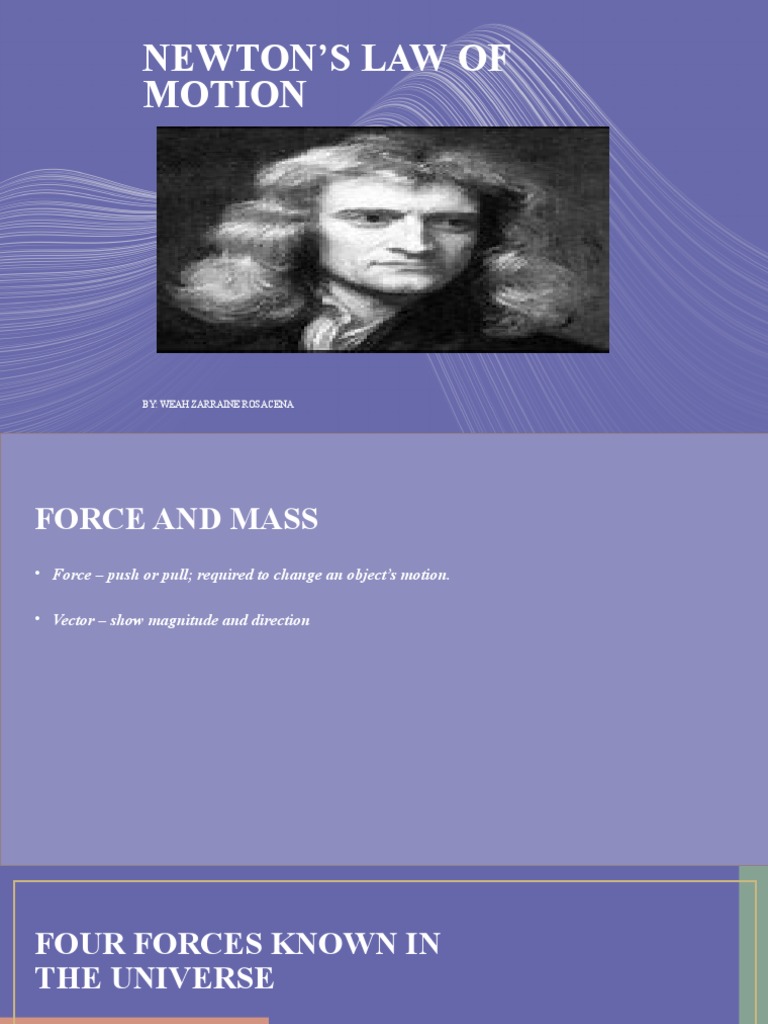 Newton S Law of Motion | PDF | Force | Mass