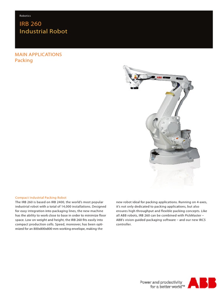 Irb 260 | PDF | Electricity | Mechanical Engineering