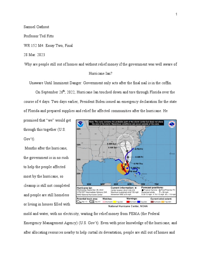 Oathout Samuel Steinberg Final Final | PDF | Hurricane Katrina ...