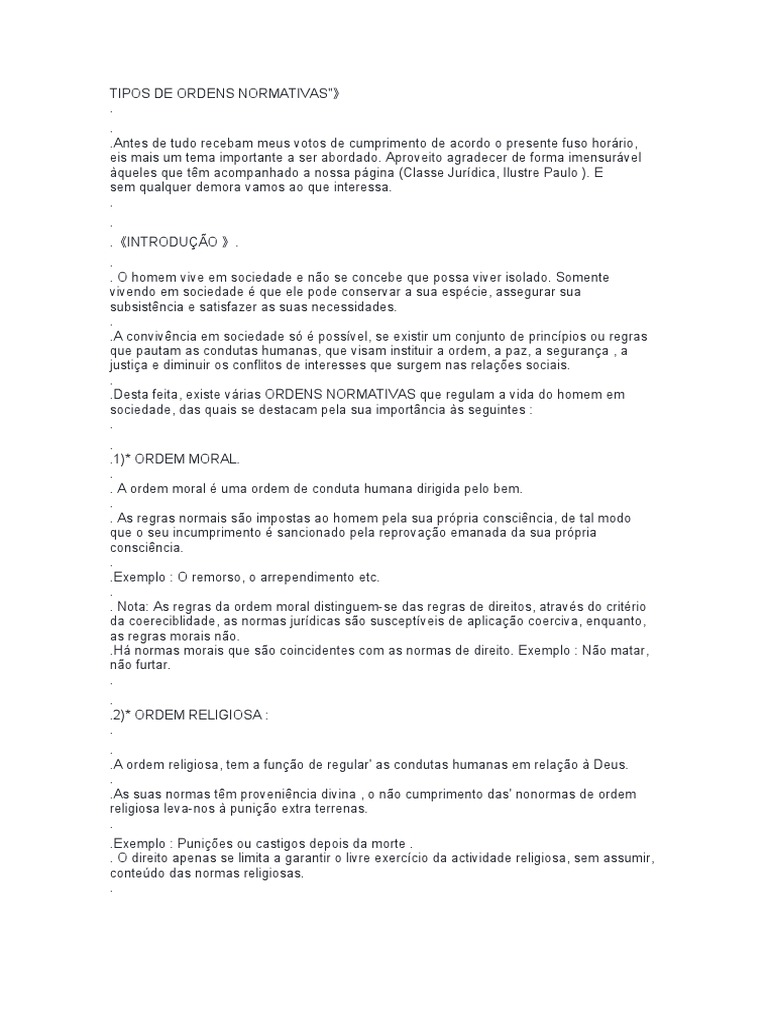 Ordens Normativas na Sociedade | PDF | Moralidade | Sociedade