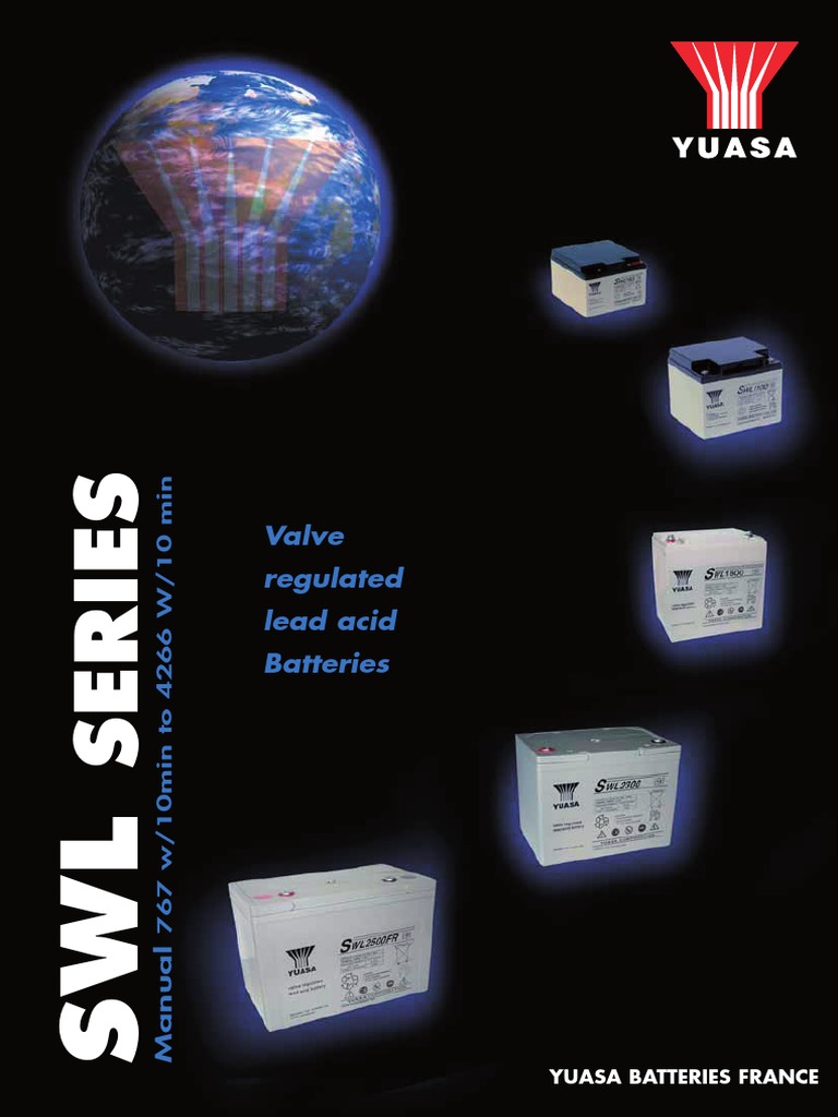 Yuasa SWL Series Battery Catalogue | PDF