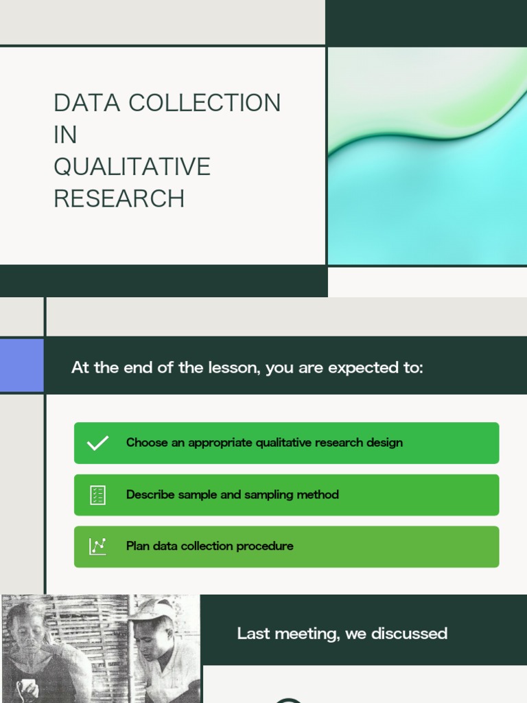Lesson-4-Data-Collection-in-qualitative-research (1) | PDF | Interview ...
