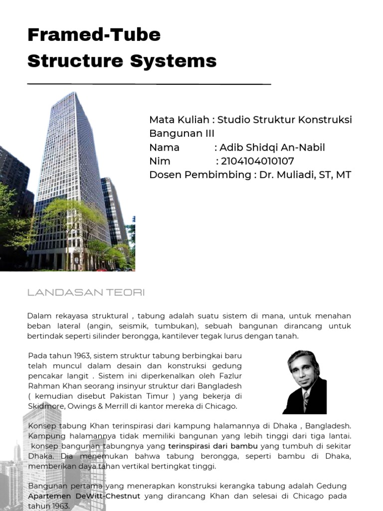 Framed-Tube Structure Systems | PDF