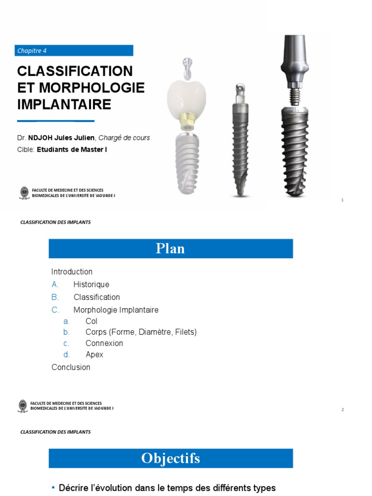 3-CLASSIFICATION DES IMPLANTS MBD1 Updated | PDF | Sciences de la santé ...