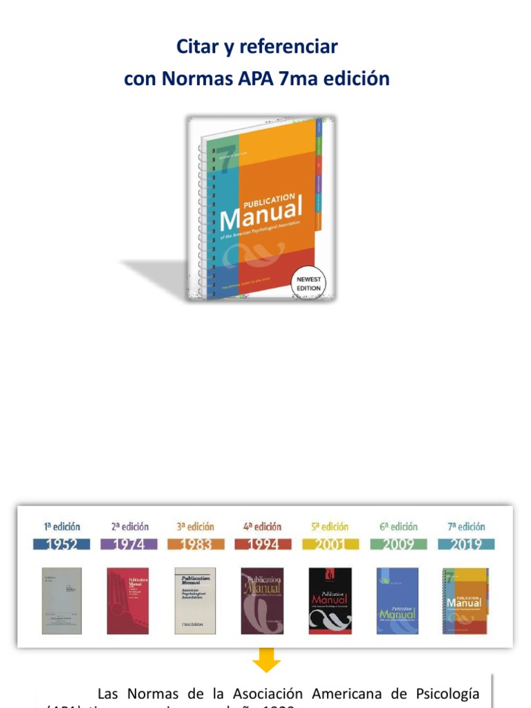 Citar y Referenciar Con Normas APA 7ma Edición | Descargar gratis PDF ...