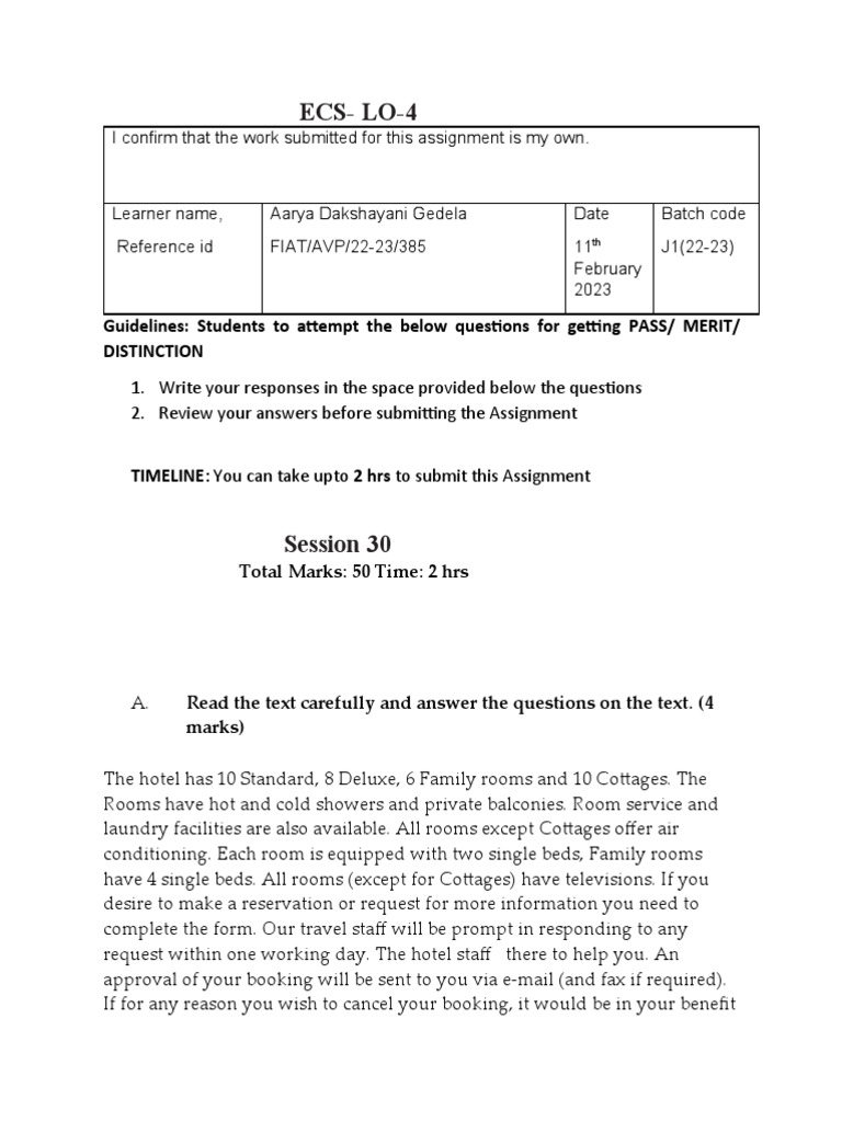 ECS-LO-4 Online-Written | PDF | Business | Science & Mathematics