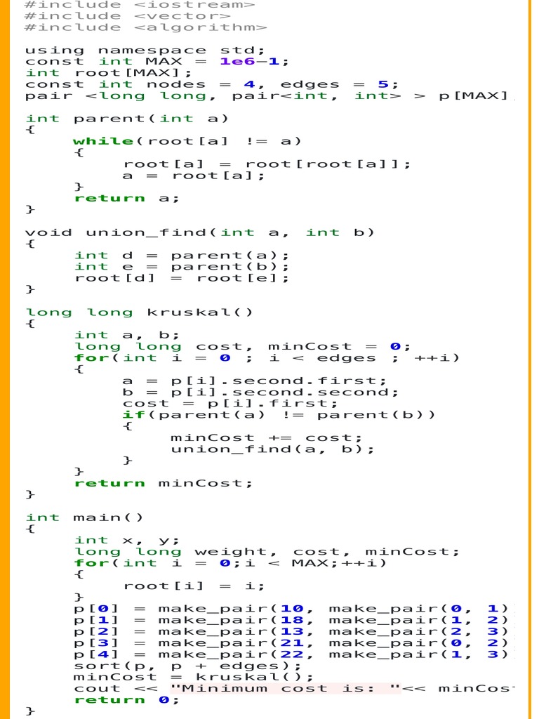 Kruskals Algorithm Pdf Algorithms Computer Programming 5382