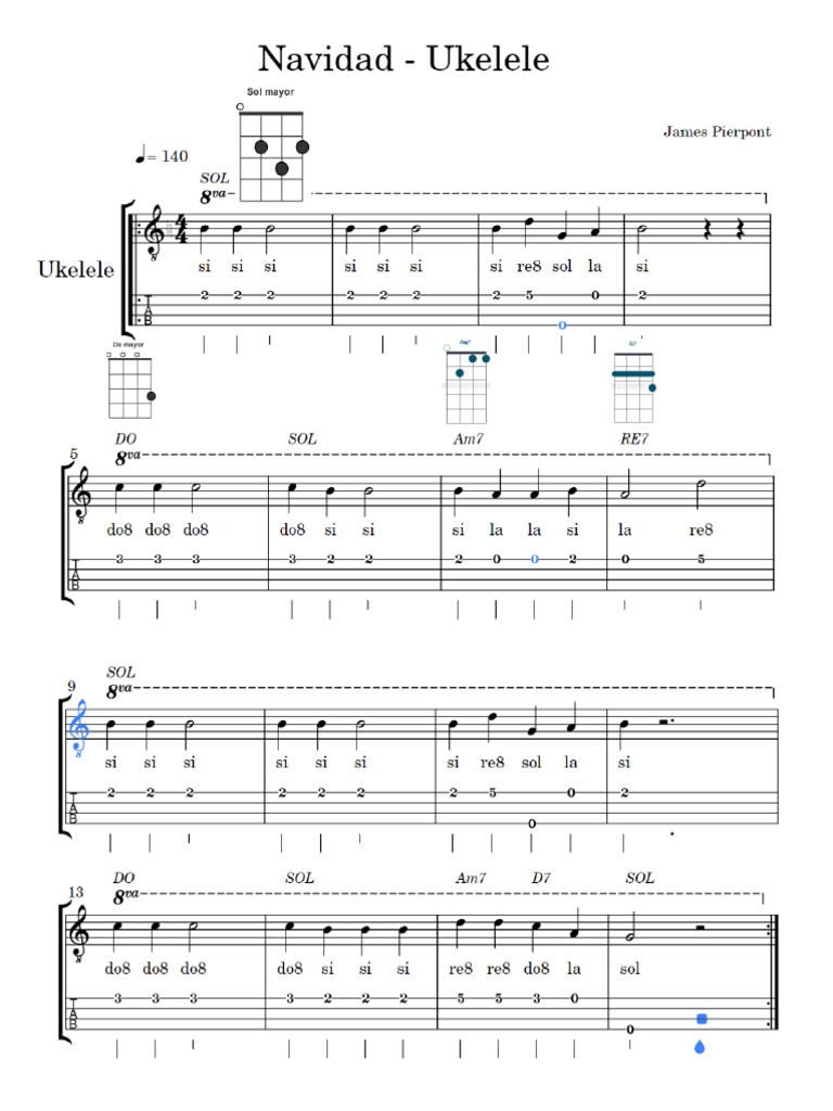 Ukelele Navidad | PDF