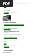Guam Drivers Written Exam Study Guide | PDF | Traffic Light | Traffic