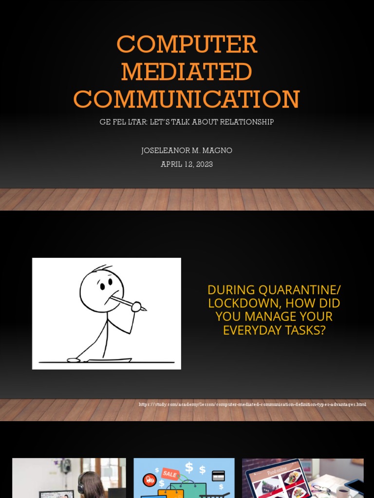 Computer Mediated Communication: Ge Fel Ltar: Let'S Talk About ...