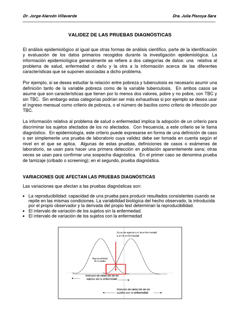 10-Pruebas Diagnosticas-22 | PDF | Sensibilidad y especificidad | Validez (Estadísticas)