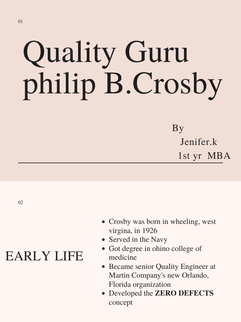Quality Guru Philip B.Crosby | PDF