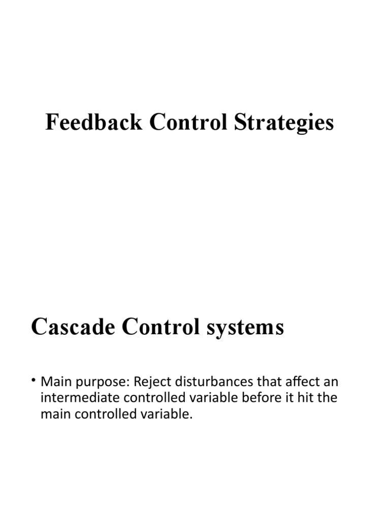 Feedback Control Strategies | PDF | Control Theory | Computing