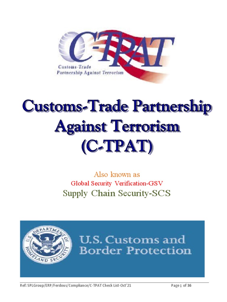 C-TPAT Requirements | PDF | Computer Security | Security
