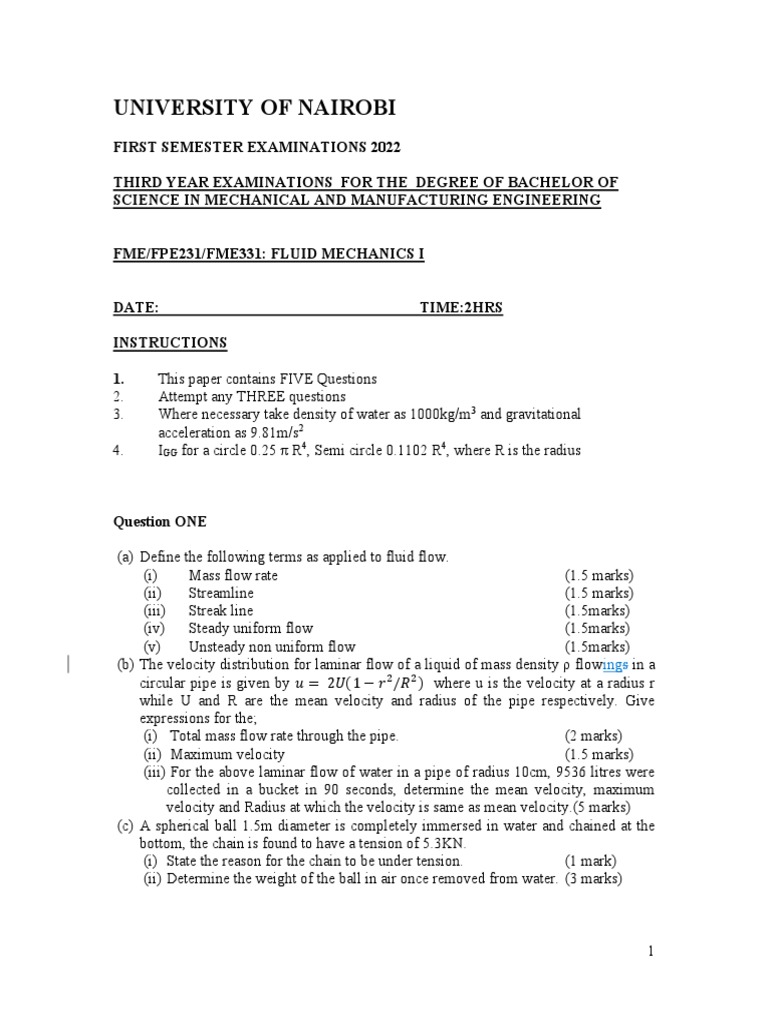 fluid-mechanics-i-2022-exam-and-solutions-pdf