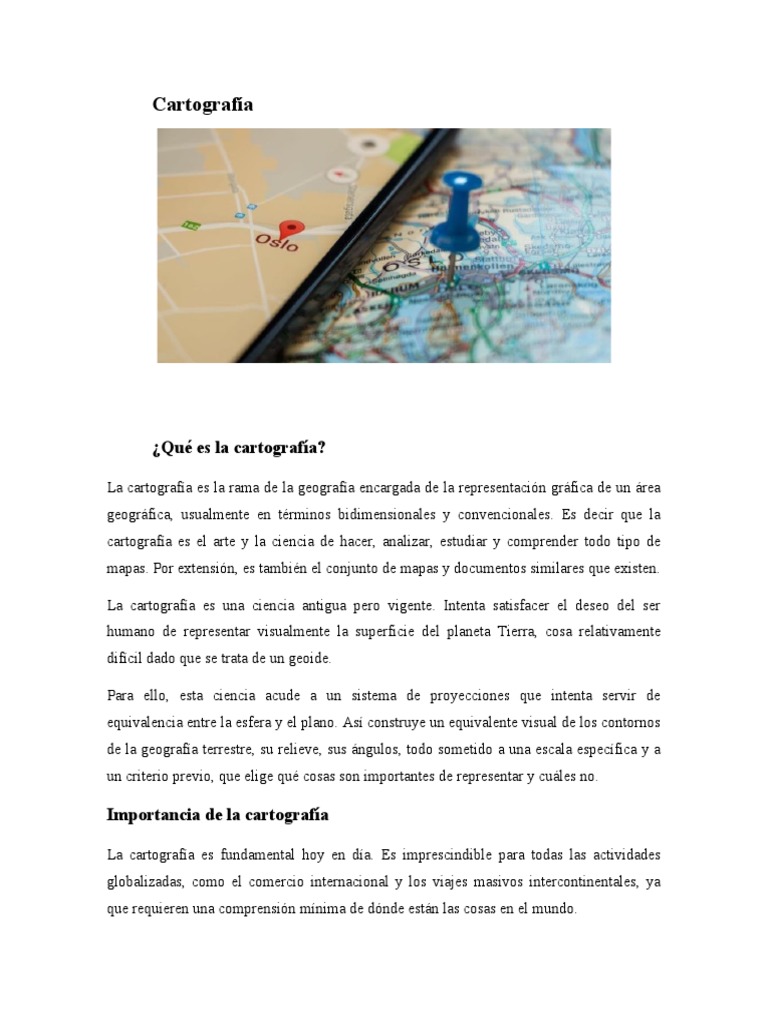 Introducción a la Cartografía y sus Elementos | PDF | Cartografía | Mapa