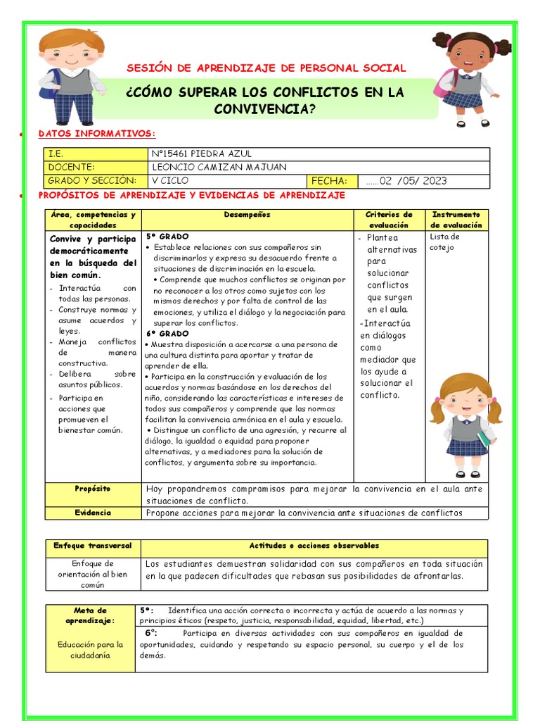 Resolución de Conflictos en el Aula | PDF | Conflicto (proceso) | Mediación