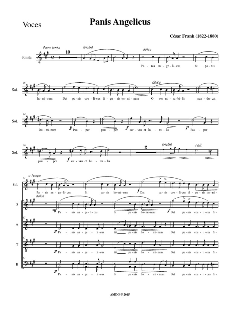 Panis Angelicus - Solista y Coro | PDF