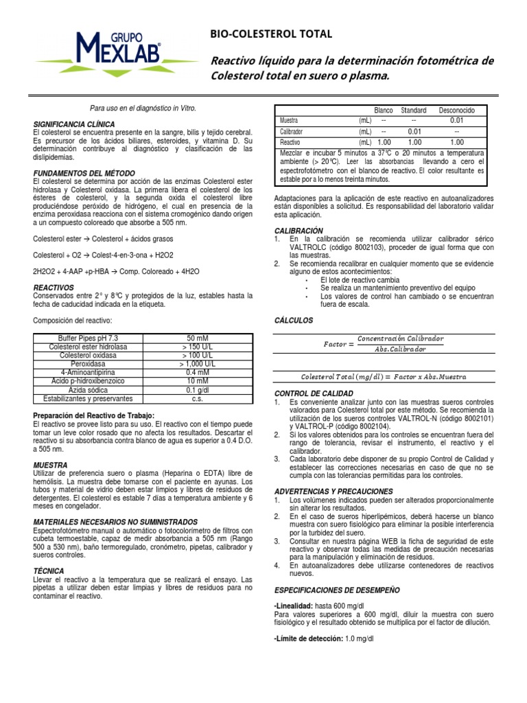 Colesterol Total | PDF