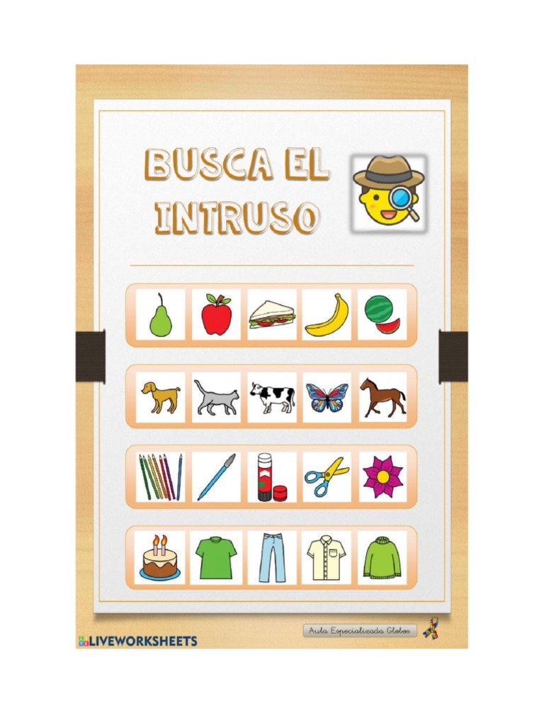 Busca El Intruso Tarea | PDF