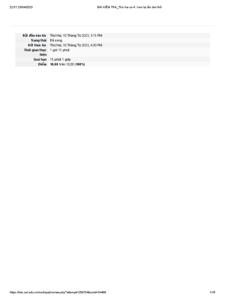 ĐỀ KTL THƯ | PDF