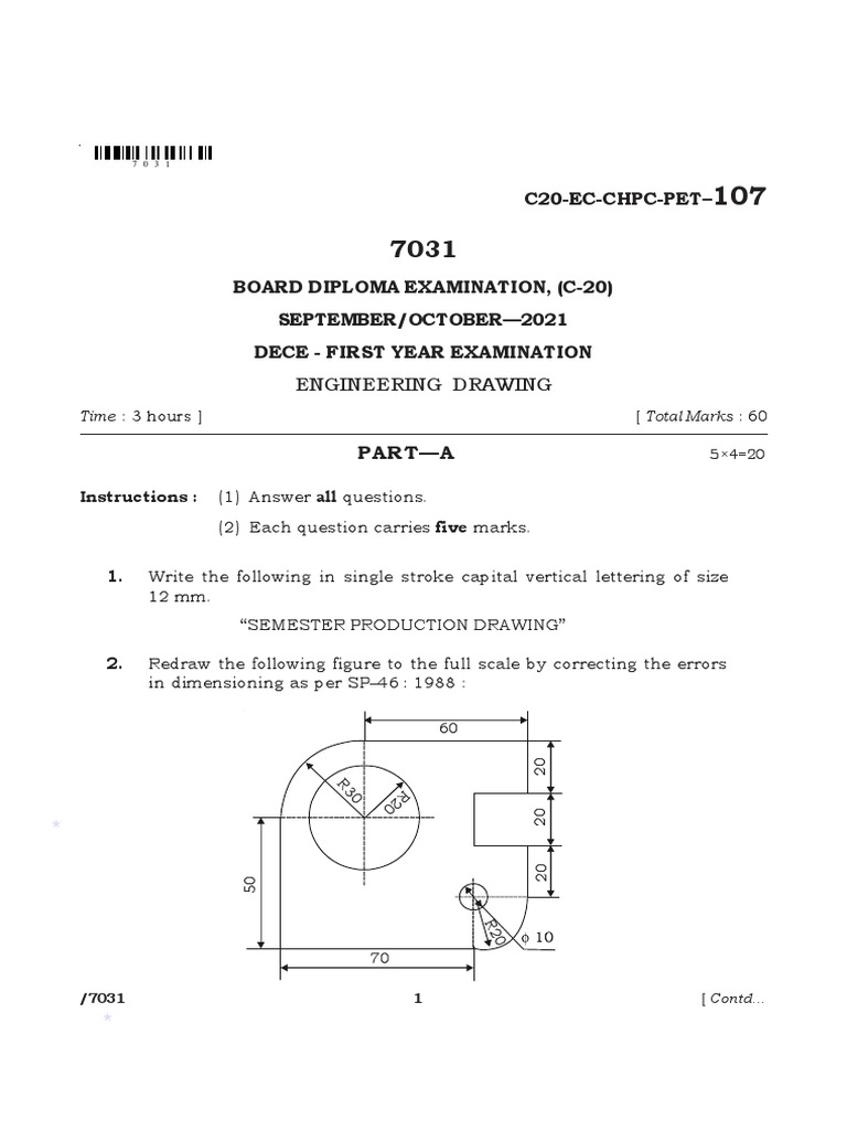 C20-EC-CHPC-PET-: Engineering Drawing | PDF | Euclidean Plane Geometry ...