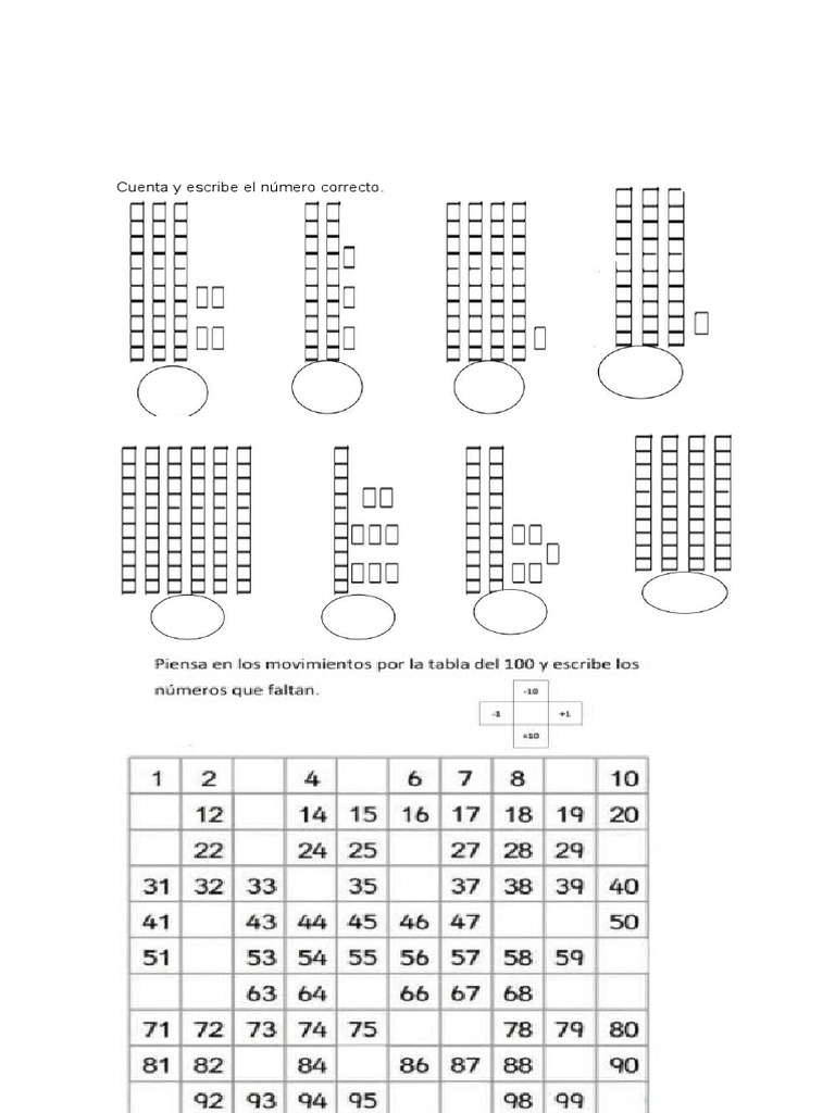 Cuenta y Escribe El Número Correcto3 | PDF