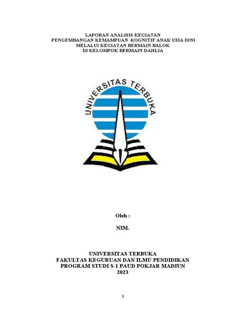 Contoh Lap Analisis Bab I-V KB | PDF