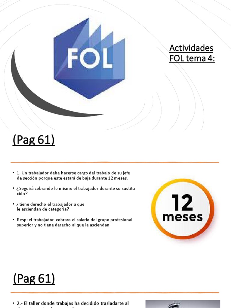 actividades fol tema 4 (1) | PDF | Salario