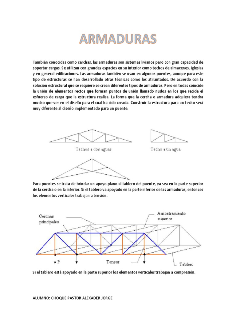 ARMADURAS.pdf | PDF | Braguero | Puente