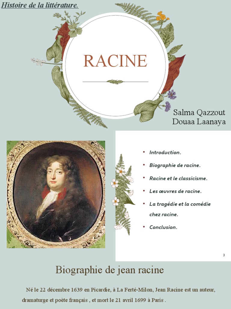RACINE - EXPOsé 2 | PDF | Jean Racine | Comédie