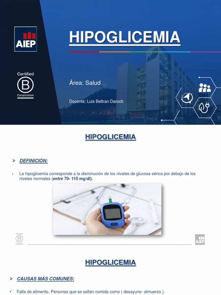 Hipoglucemia: Síntomas Y Causas – WDLO