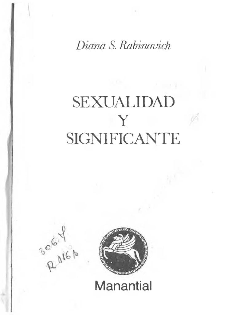 Diana S Rabinovich 1991 Sexualidad y Sig PDF | PDF