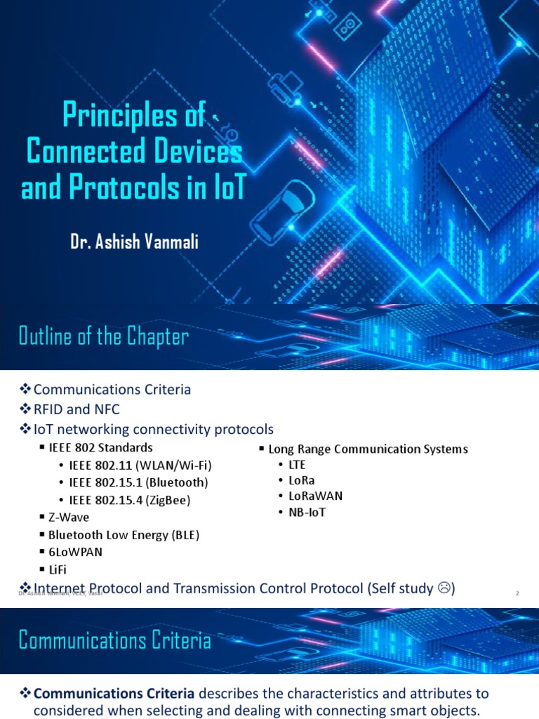 CH 3 Connected Devices and Protocols PDF | PDF | Bluetooth | Wireless Lan