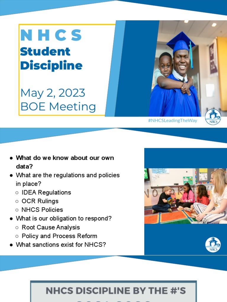 A Presentation On Student Discipline at New Hanover County Schools To ...