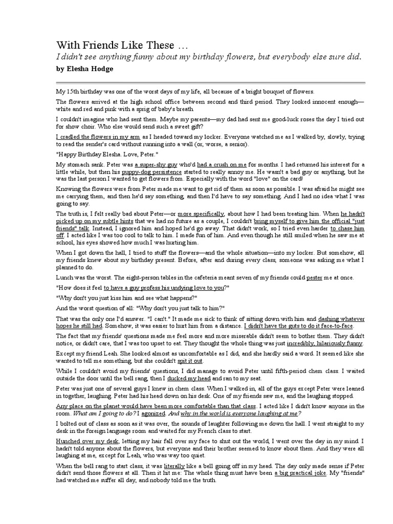 With Friends Like These | PDF | Laughter