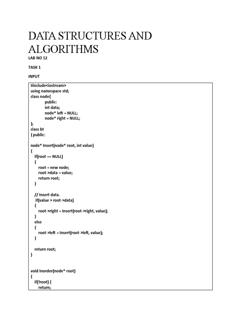 DSA LAB 12 064 | PDF | Theoretical Computer Science | Computer Data